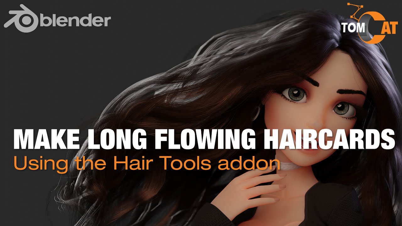 How to make long flowing haircards - with Hairtools - YouTube
