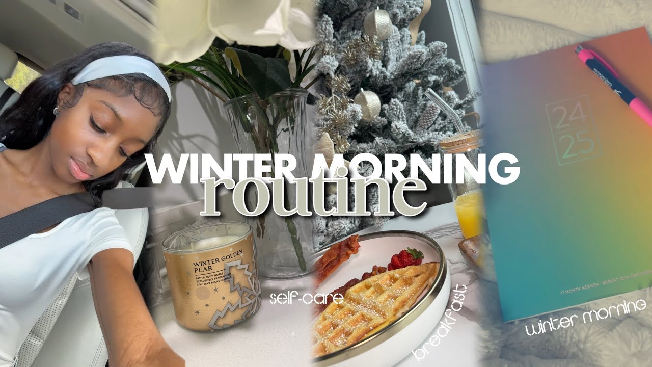 WINTER MORNING ROUTINE | ootd, chit chat, shower routine, & more ...