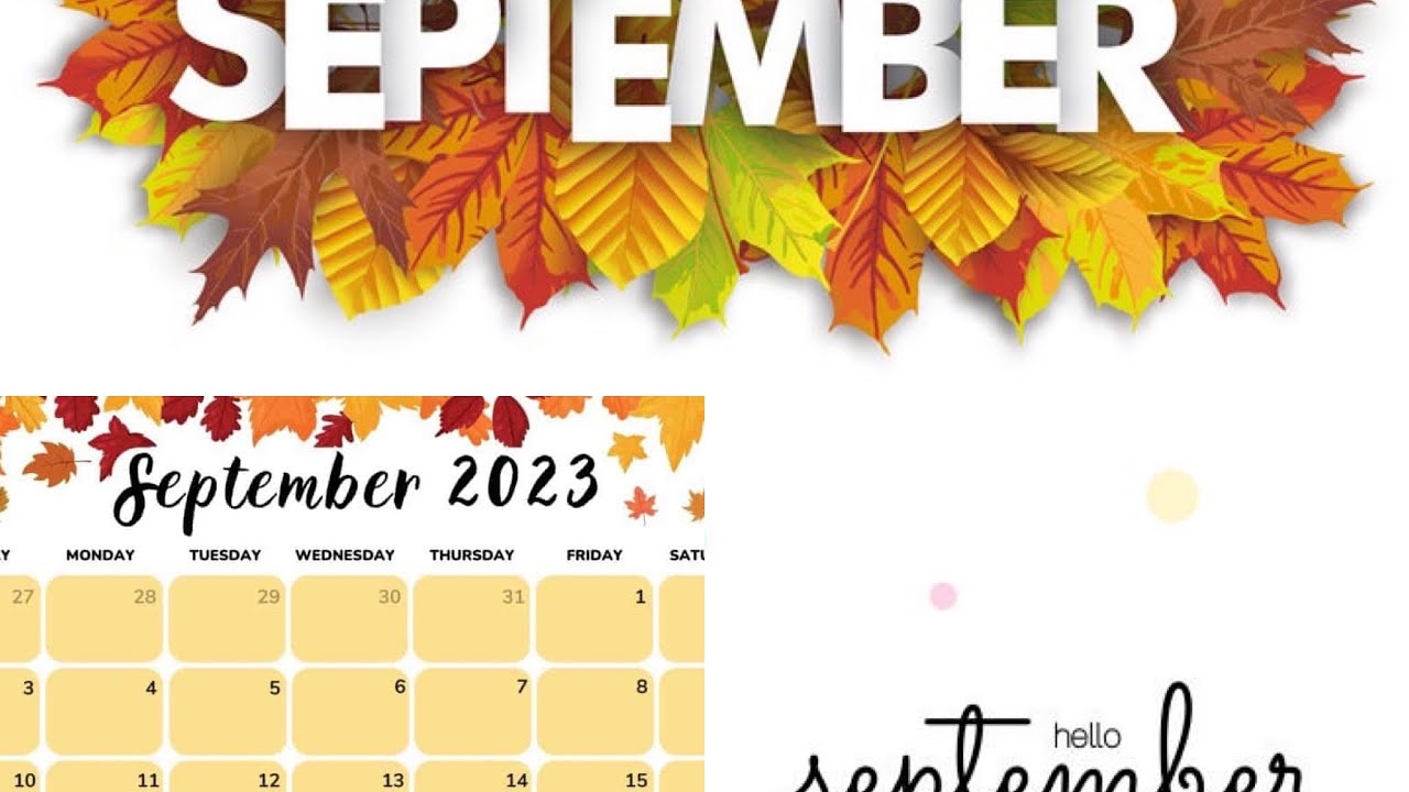 Happy First Day Of September Hello September - YouTube