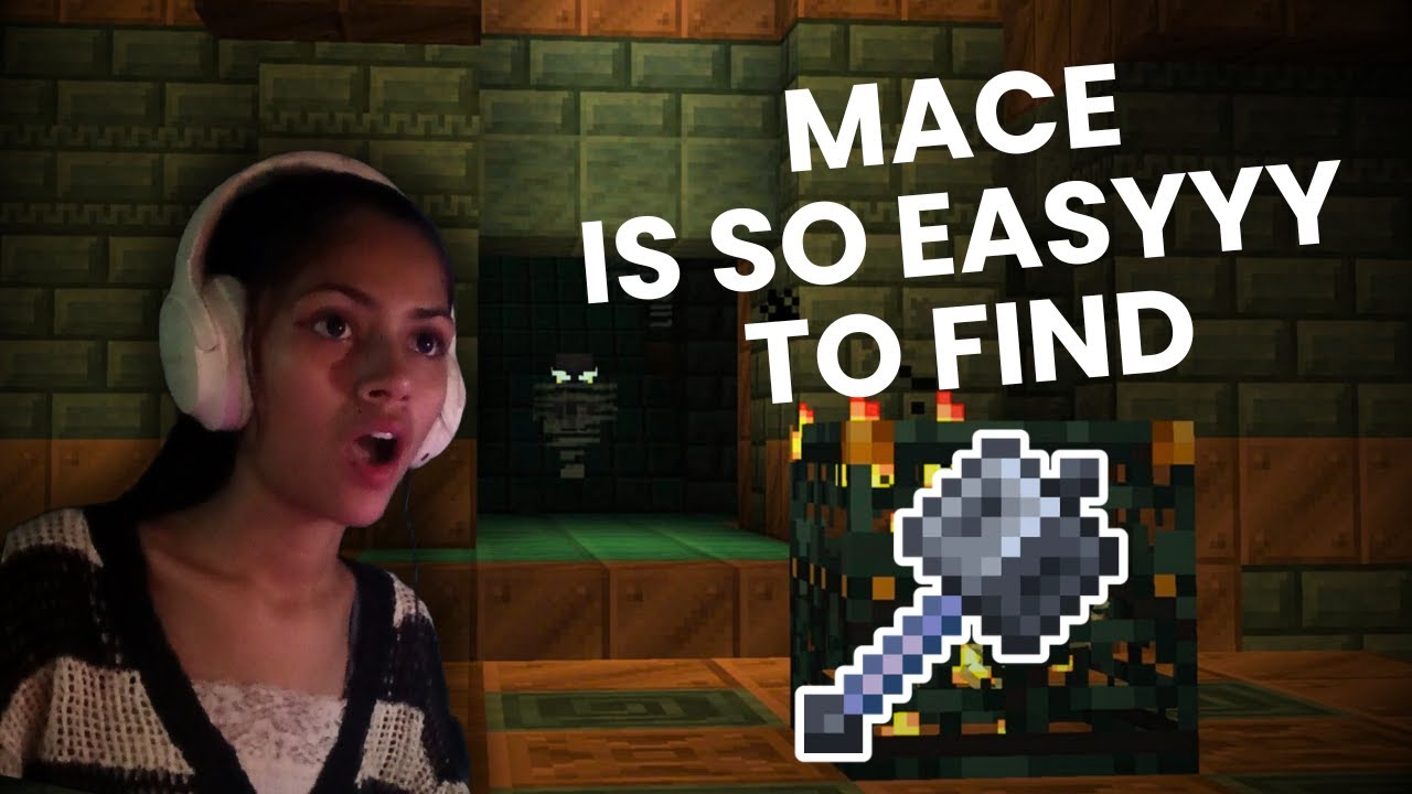 Found a MACE in Minecraft Trial Chambers! 💥 Super Easy Discovery ...