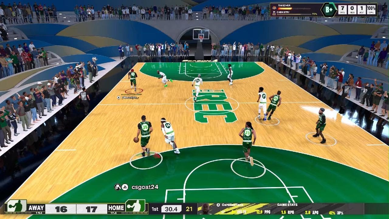 NBA 2K25 gameplay rec grinding to starter 3 - YouTube