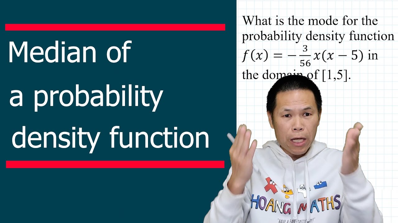 How to Find The Median of a Probability Distribution - YouTube