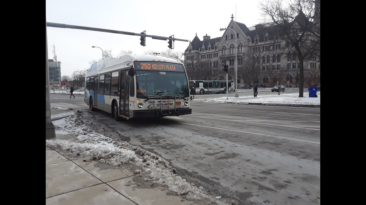 NFTA Metro Ride Route 25D Outbound FULL ROUTE Bus 1908 2019 Novabus