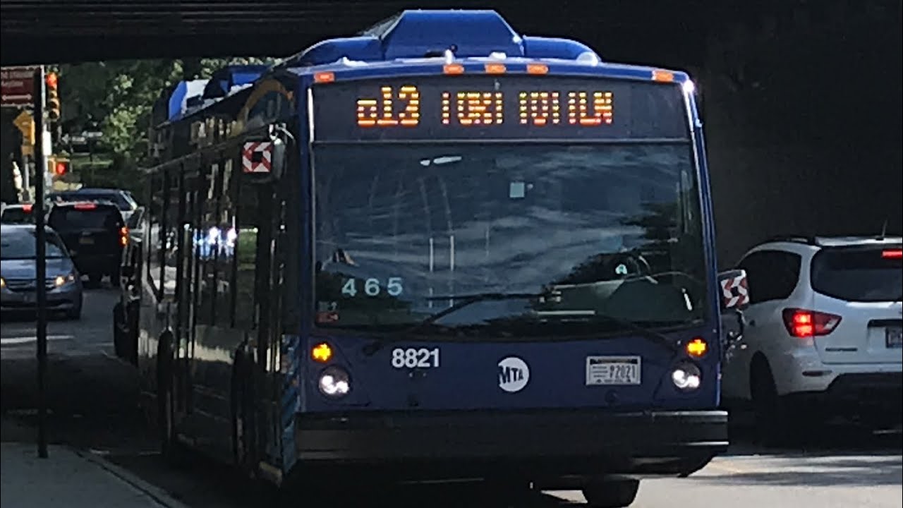 Fort Totten bound 2022 Novabus LFS 8821 on the Q13 - YouTube
