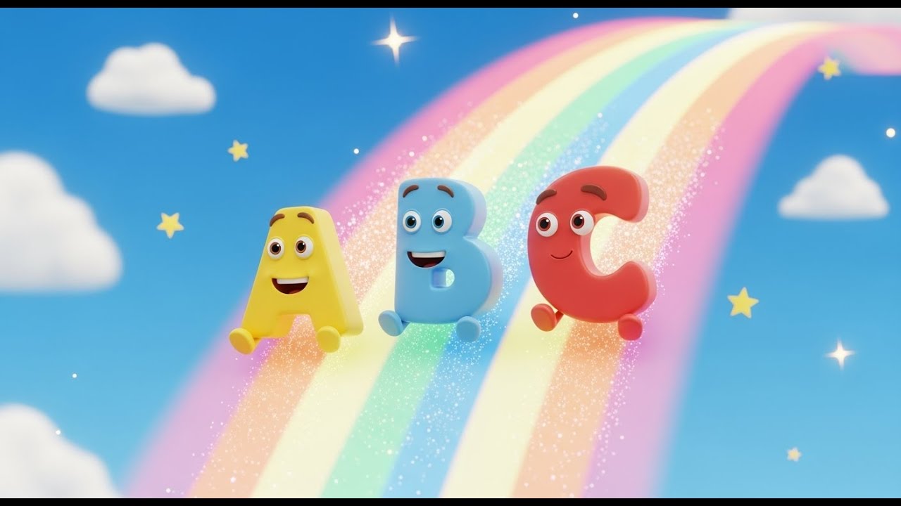 ABC Colors on a Rainbow Ride 🌈 | Learn ABCs & Colors for Kids | Fun ...