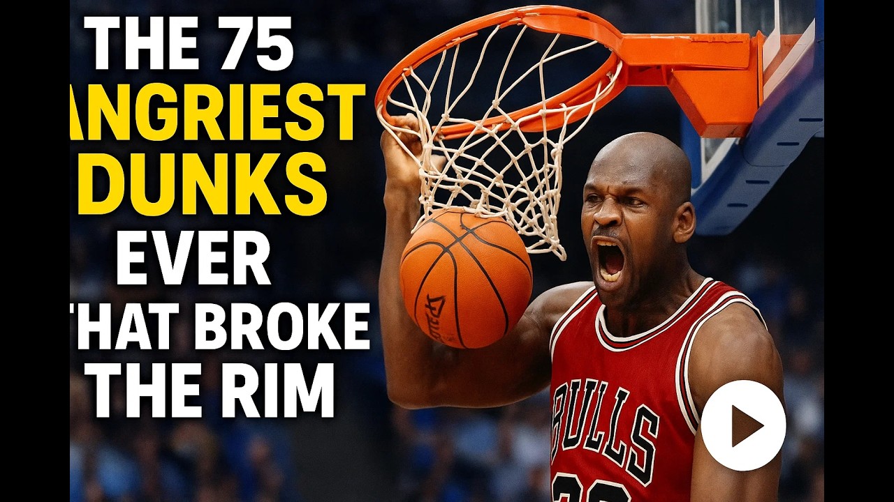 The 75 Angriest Dunks EVER that BROKE the Rim - YouTube