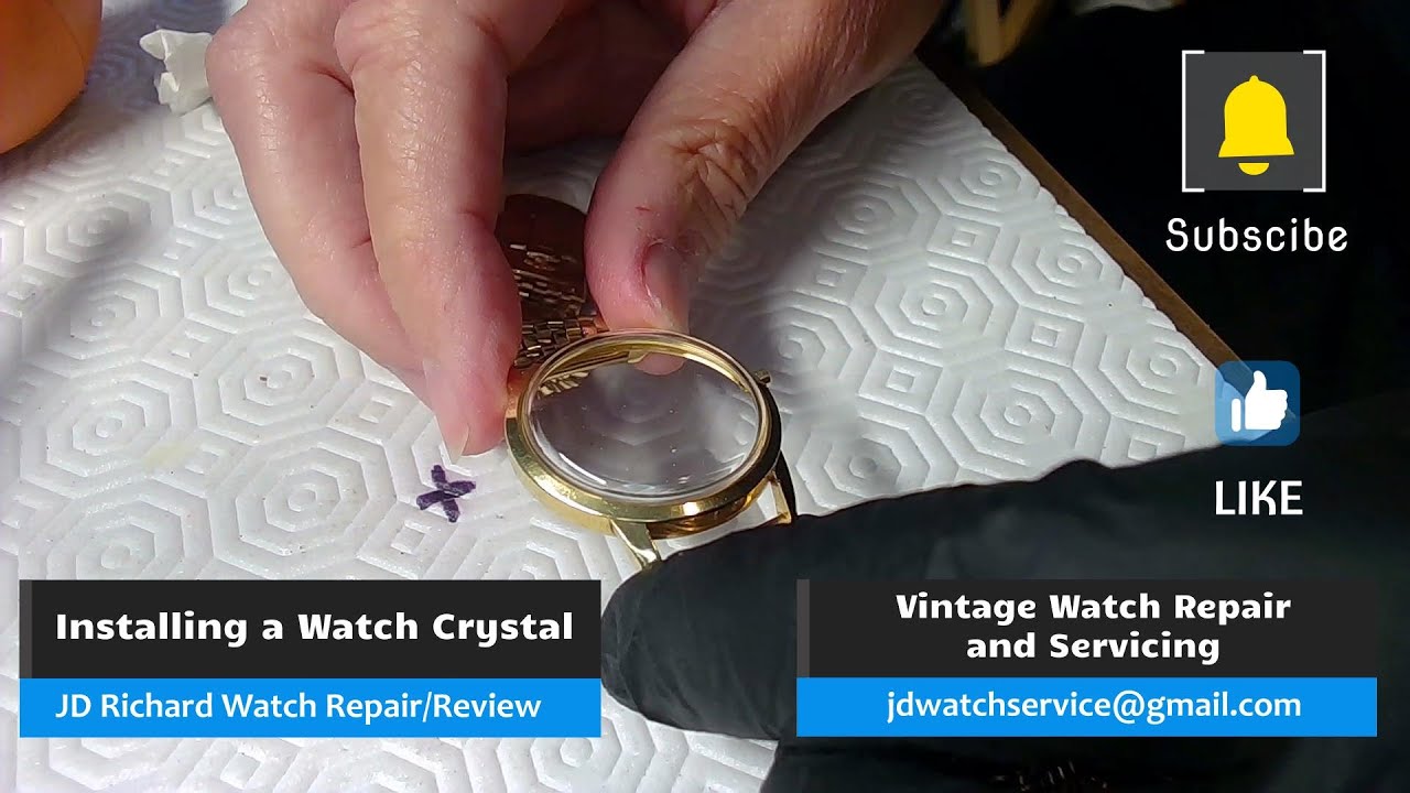 Installing a Watch Crystal - YouTube