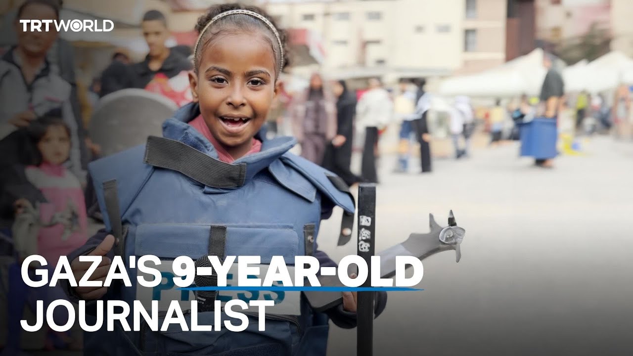Meet Lama Abu Jamous: Gaza's 9 year old journalist - YouTube