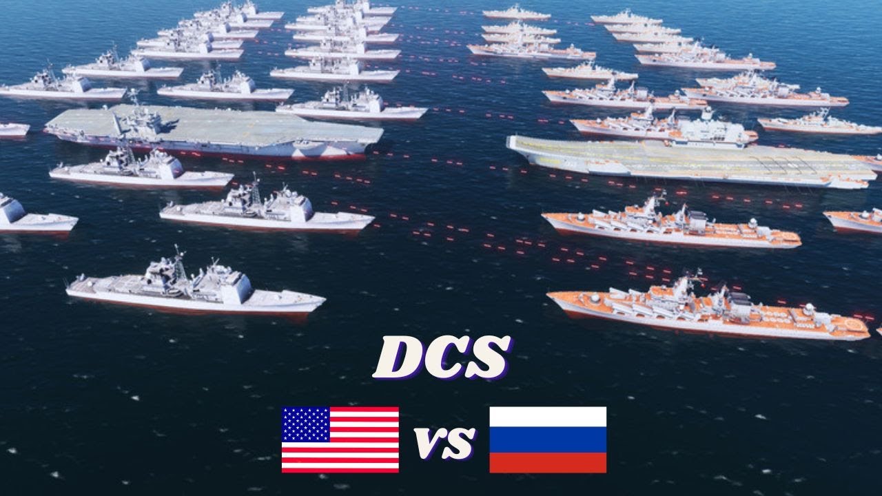 Russian Naval Force Strikes US Carrier Group/Us Vs Russia/DCS - YouTube