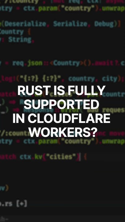 Rust is now fully supported in Cloudflare Workers! #cloudflare #developer #rust #serverless #api ...