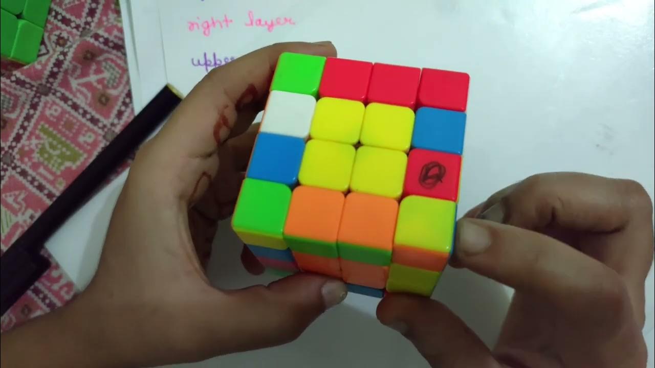 2. 4x4 Rubix cube pair edges without algorithms beginners - YouTube