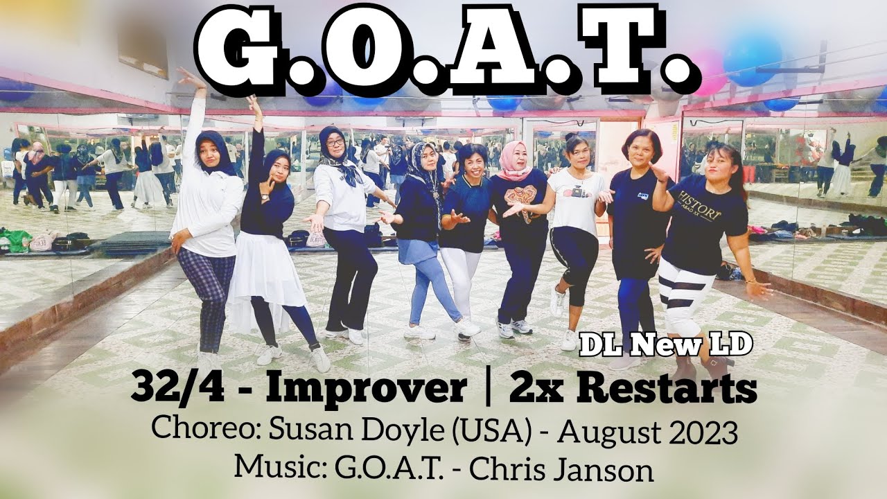 G.O.A.T. Line Dance | Improver | Susan Doyle (USA) - August 2023 - YouTube