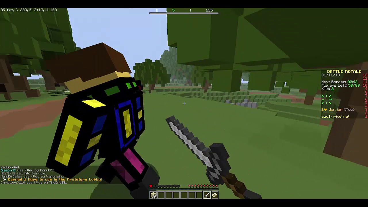NEW BATTLE ROYALE GAMEPLAY (Minecraft Fortnight + PubG) (Hypixel) - YouTube