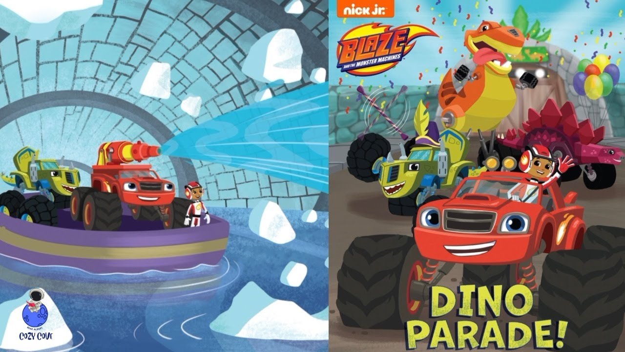 🦖🎈 Blaze and the Monster Machines: Dino Parade! - Kids Read Aloud 📖 ...