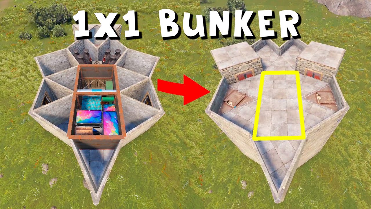 Old but Gold, 1X1 Bunker in Rust! - YouTube