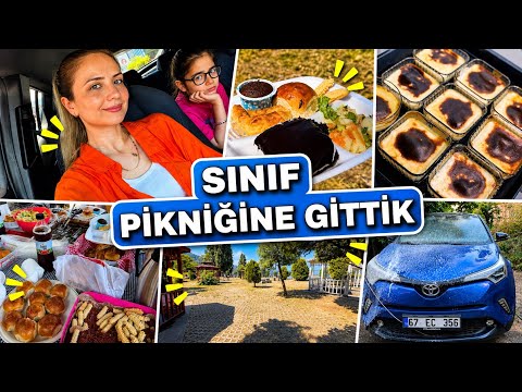 ARABA FENA OLMUŞ HALLETTİ‼️KIZIMIN SAHİLDE PİKNİĞİ VARDI😍MENÜDE NELER VAR❓CANI İSTEDİ SÜTLAÇ YAPTIM