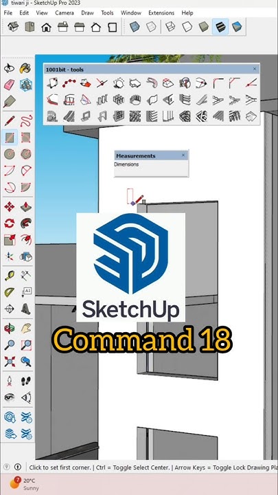 Day 18: Mastering Window Frame Shortcut Tricks in SketchUp! - YouTube