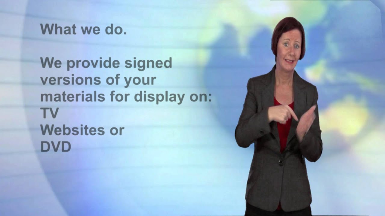 Sign Language Media Intro - YouTube