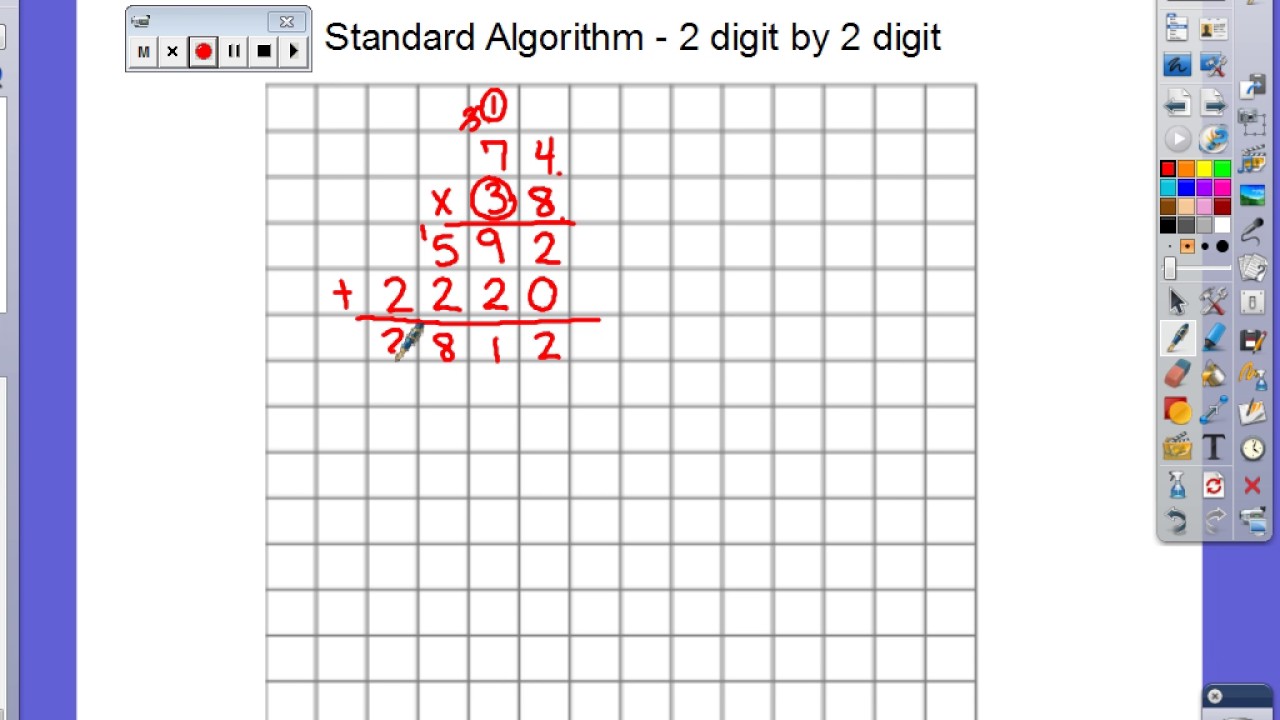 Standard Algorithm 2 Digit By 2 Digit YouTube standard-algorithm-2-digit-by-2-digit-youtube