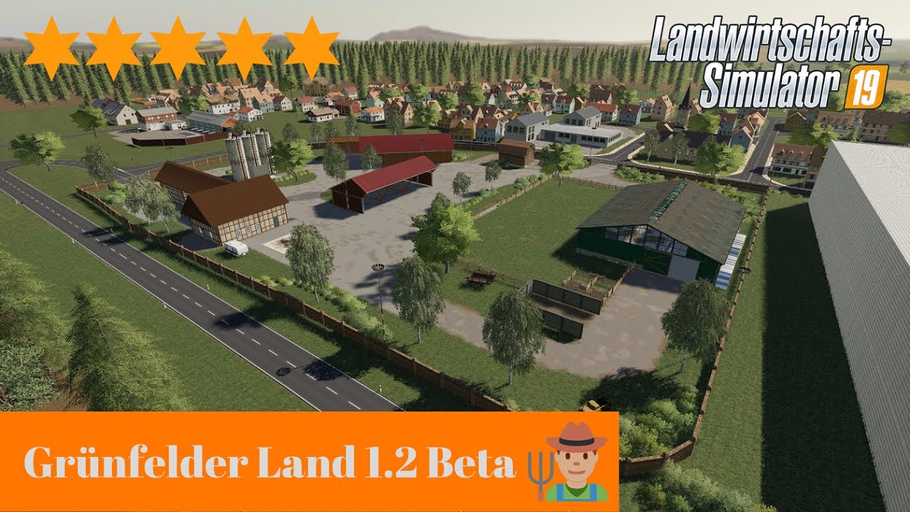 LS19 Mapvorstellung II Grünfelder Land V1.2 Beta - YouTube