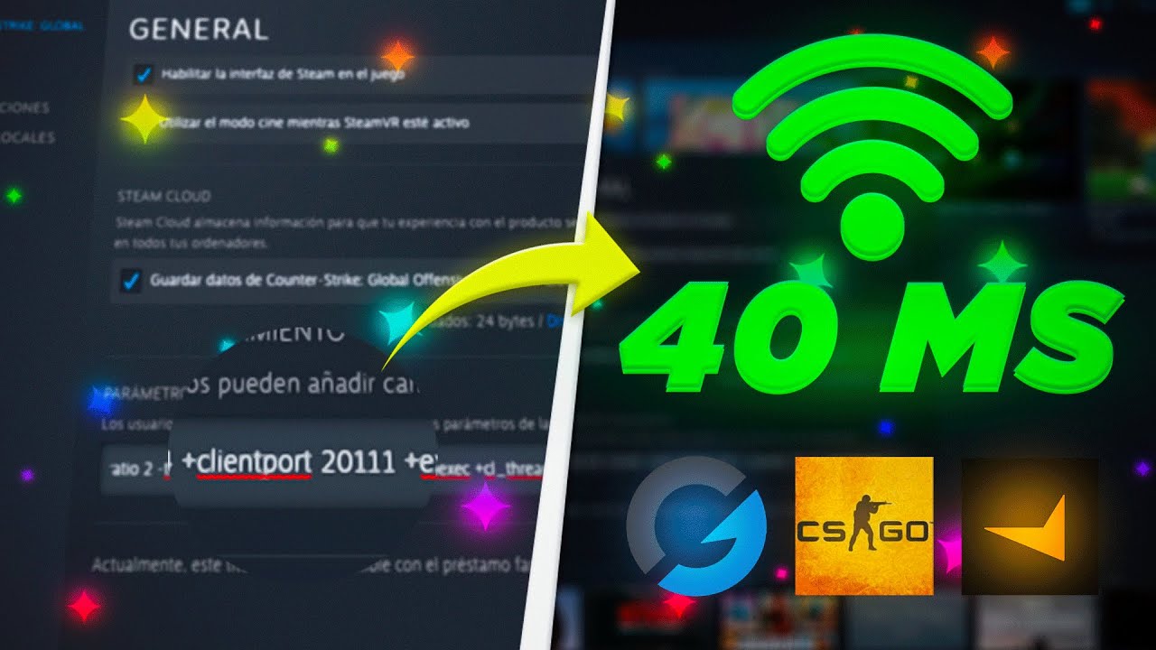 COMO BAJAR EL (PING/MS/LAG) DE CSGO - YouTube