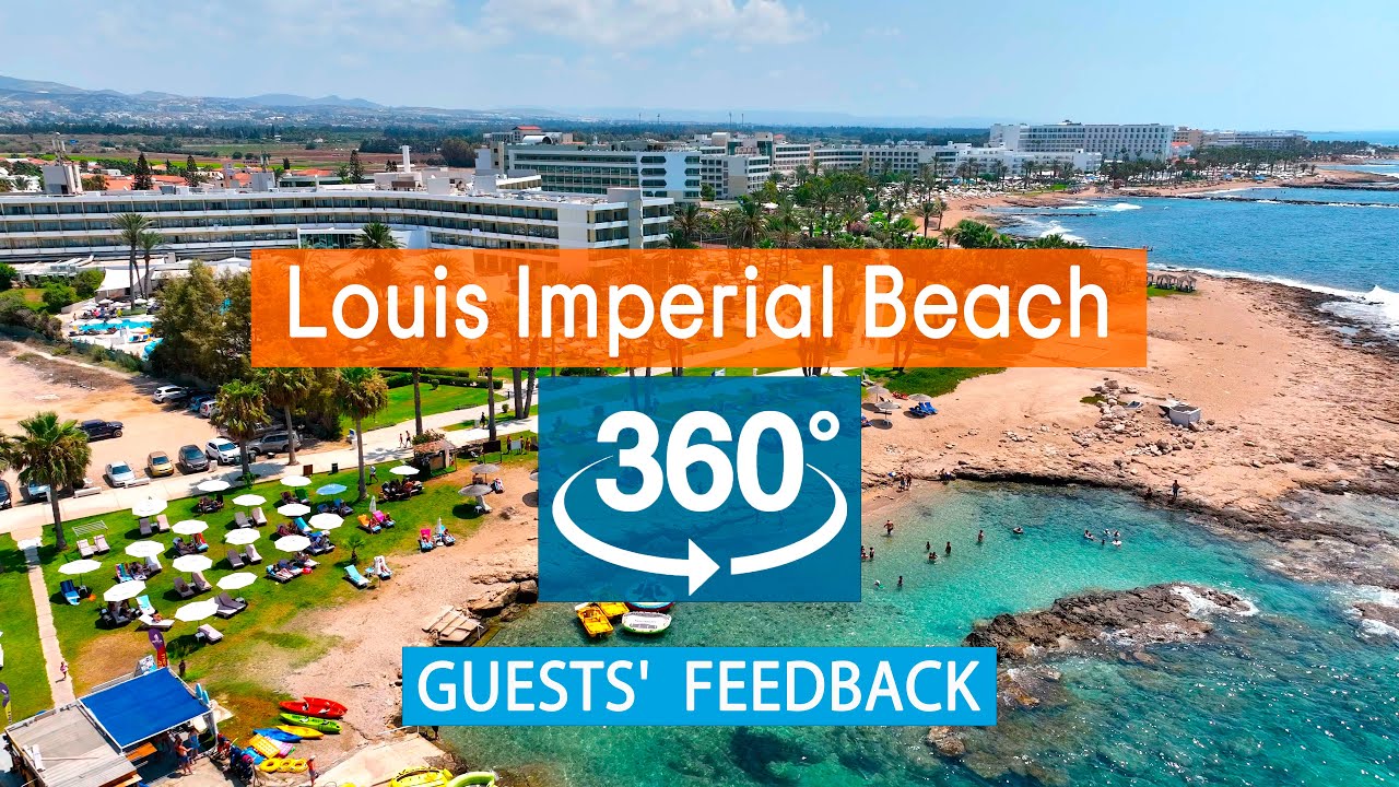 Louis Imperial Beach Hotel: VR 360° Degree Drone Review, Cyprus - YouTube