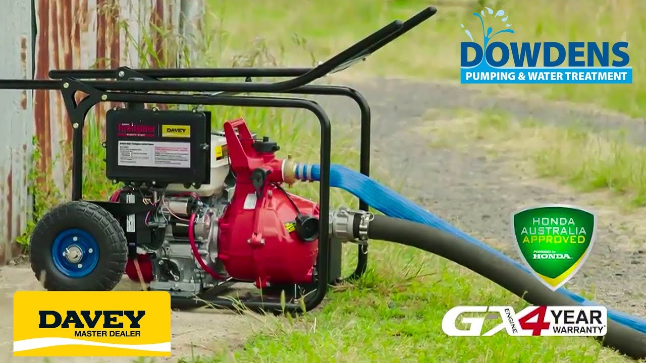 Davey Remote Start Firefighter Pumps - YouTube