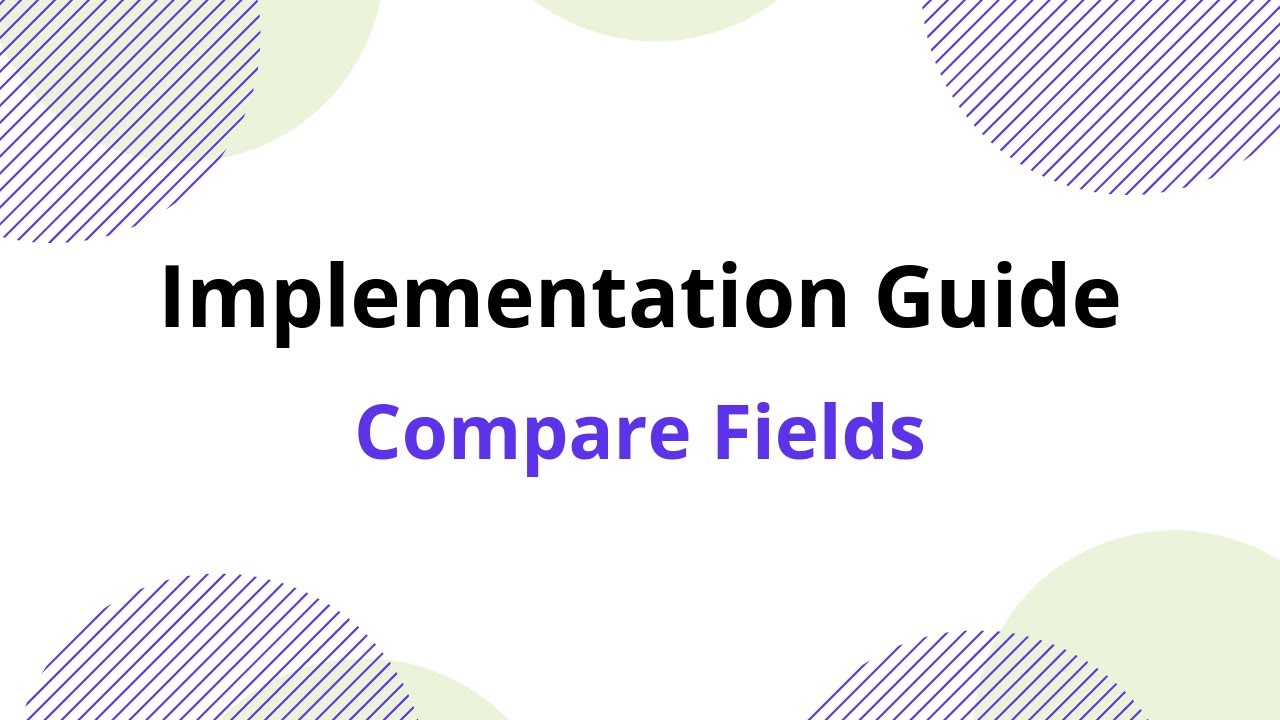 Compare Two Fields In A Contact Record YouTube Compare Two Fields In A Contact Record YouTube