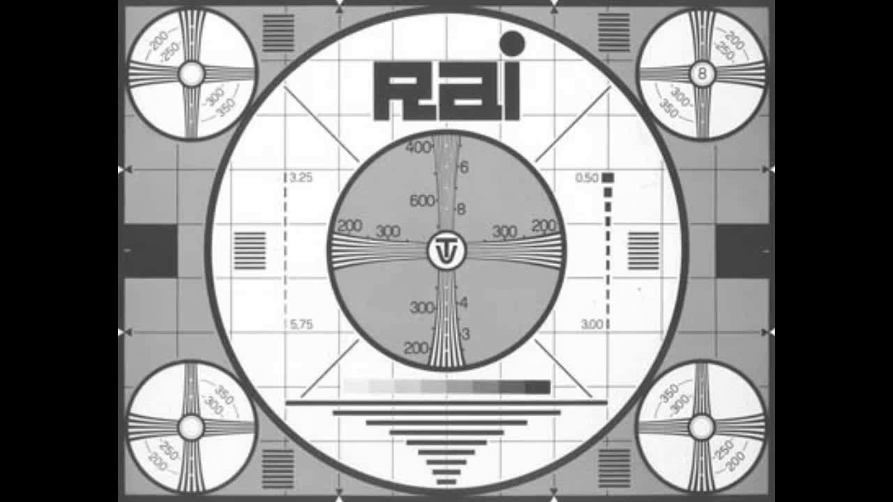 Rai - Sequenze 05-08 - Monoscopio anni '60 Prima serie - YouTube
