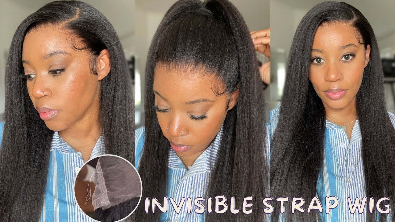 New Invisi-Strap Hack Easy UpDo no plucking needed 360 swiss lace wig ft afsisterwig - YouTube