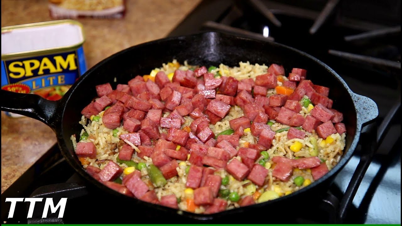 Spam Chicken Rice - YouTube