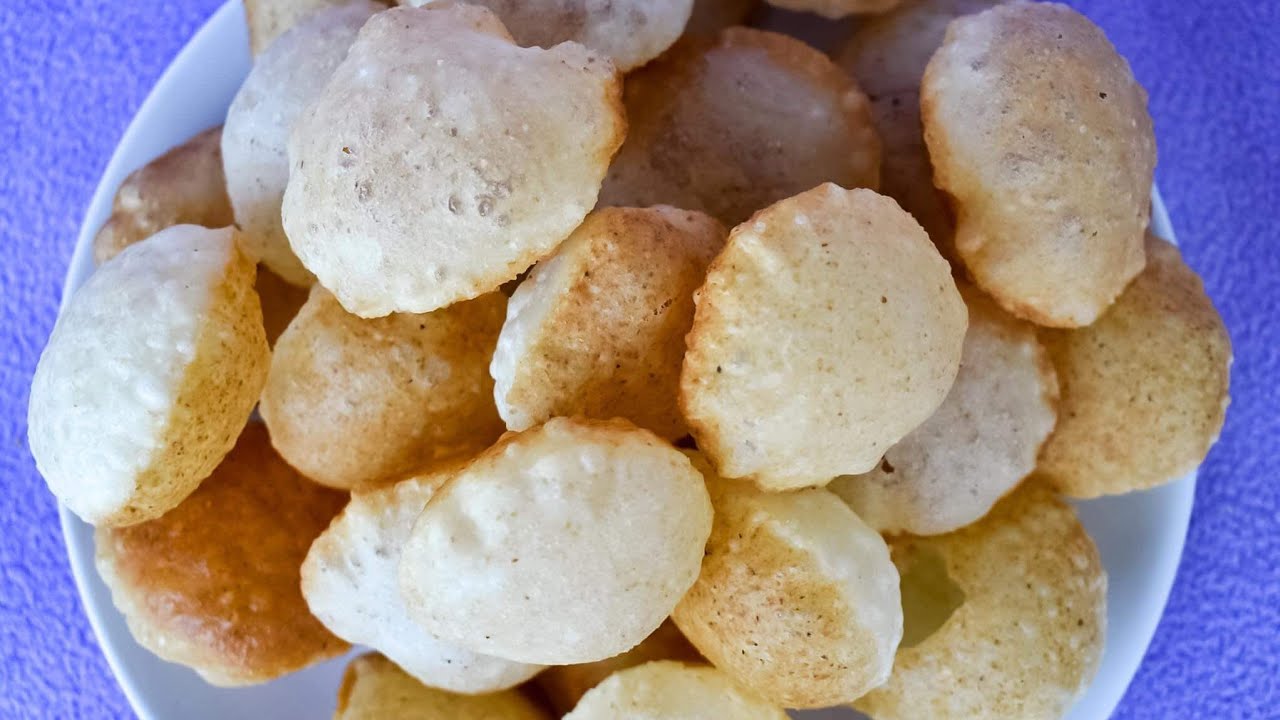 Suji ke golgappe. Suji poori for panipuri recipe. | Pani puri ...