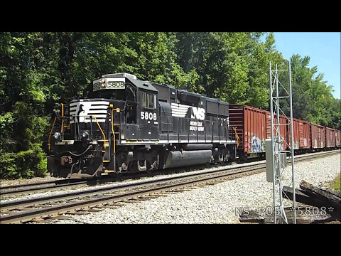 NS P05 *NS GP38-3 5808* working PCA @5 Row - YouTube