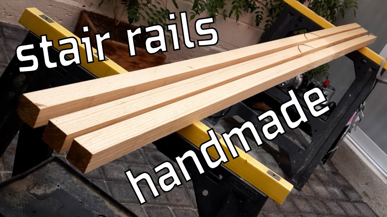 Making and Installing Wood Stair Rails 📐 - YouTube