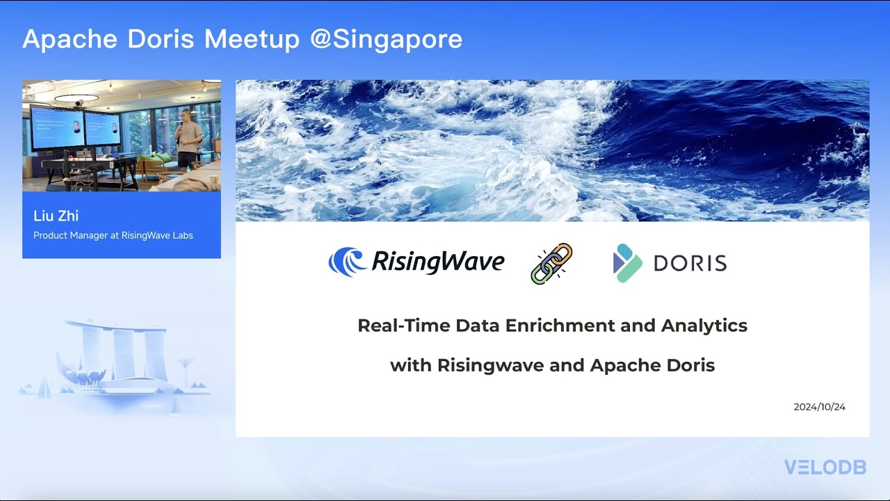 Real-Time Data Enrichment and Analytics with RisingWave and Apache Doris - YouTube