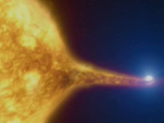 Supernova-companion star system (artist's impression) - YouTube