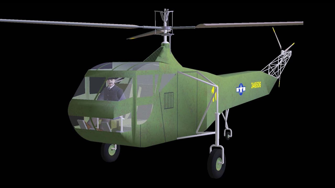 Sikorsky demonstrates an Autorotation landing in the new S-47/R4 ...