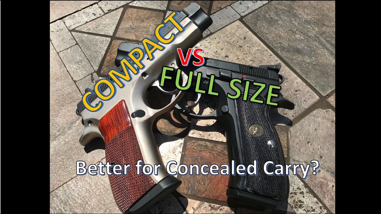 Which is better for CCW - Full Size or Compact? CZ 75B & 75C - YouTube