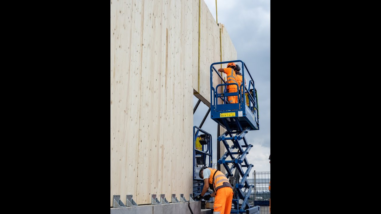 CLT Installation - 3 Copper Square - YouTube