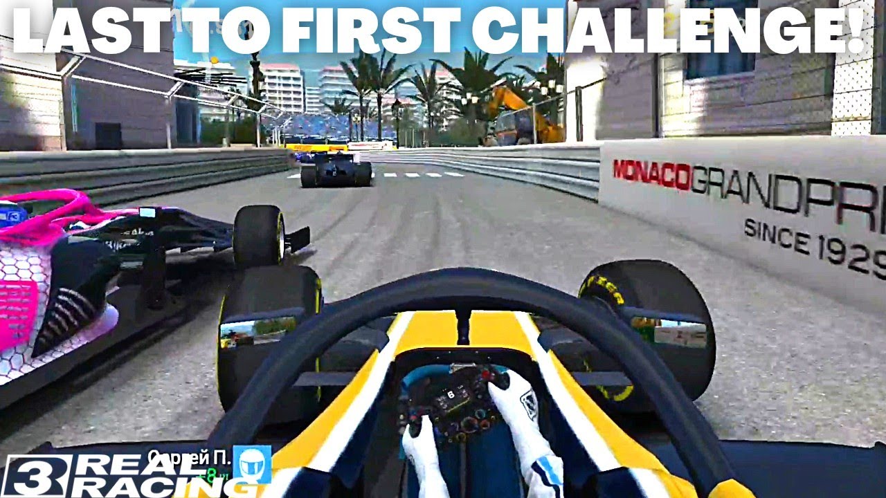F1 Monaco Last To First Challenge In 2 Laps! | Real Racing 3 - YouTube