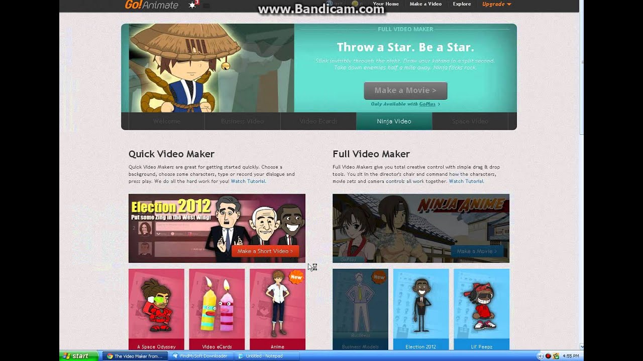 how to make a video on goanimate.com no sound - YouTube