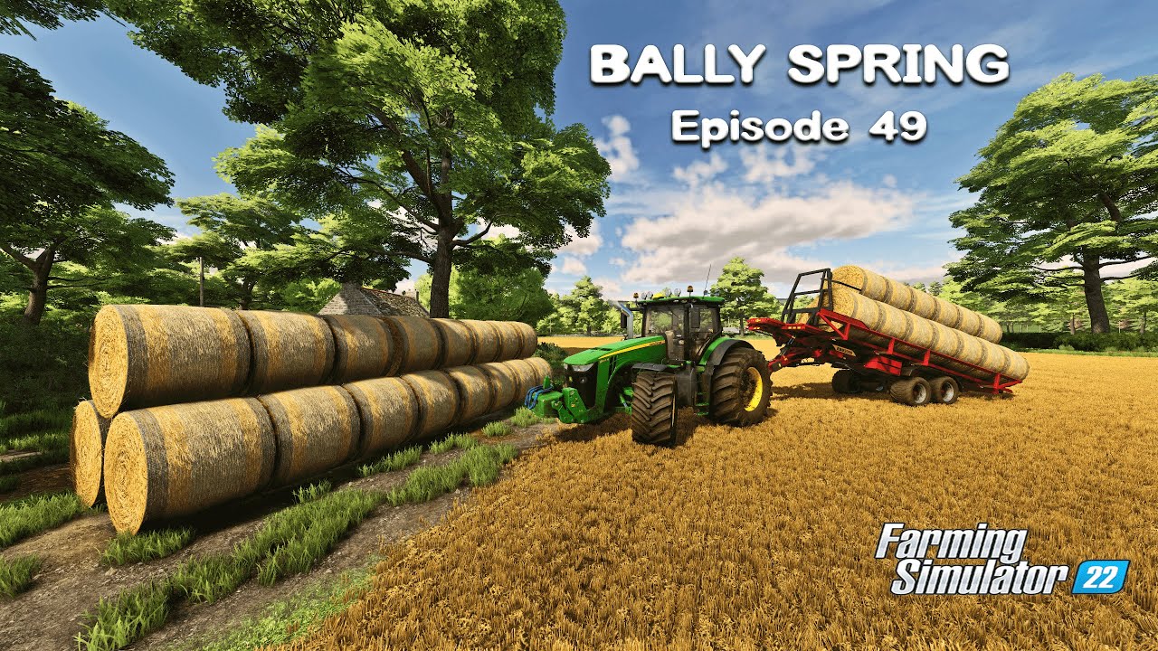 Baling/Collecting/Stacking STRAW BALES, Harvesting Sorghum | Bally ...