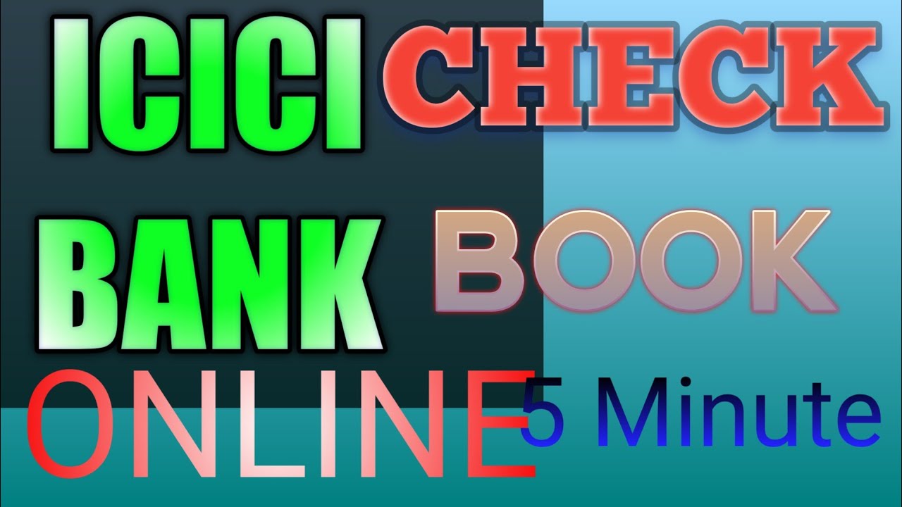 Technical Upc icici bank/ icici bank ka check book kaise paye - YouTube