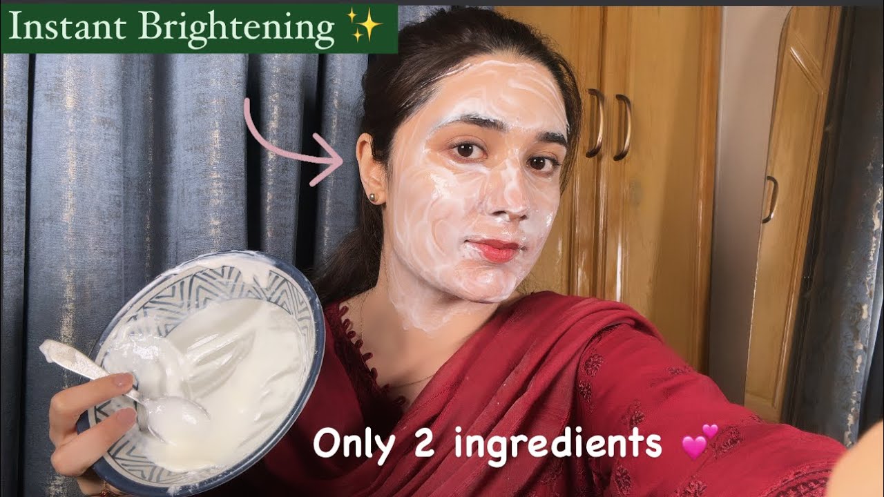 Instant Face Brightening Mask - Only 2 Ingredients Results Will Shock ...