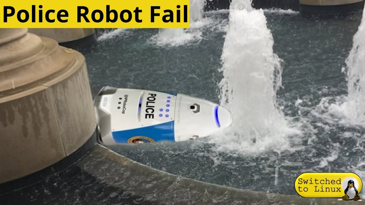 Police Robot Fail - YouTube