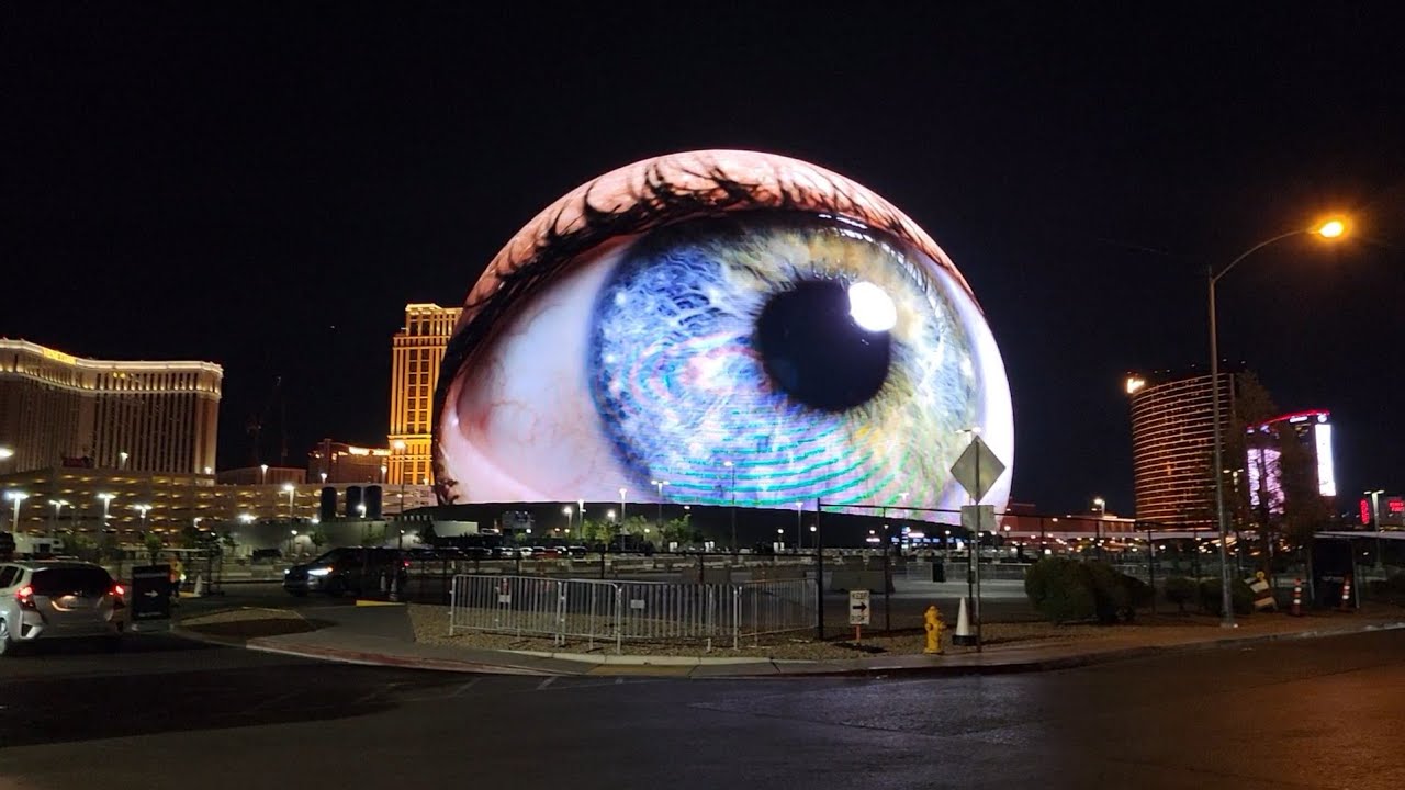 Las Vegas Sphere Eye Spectacular Displays - YouTube