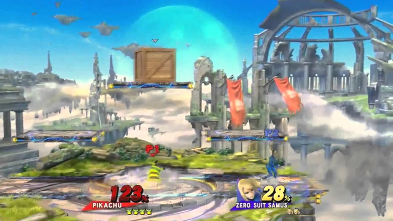 Super Smash Bros. Wii U - Pikachu Vs Zero Suit Samus - Comic-Con - YouTube