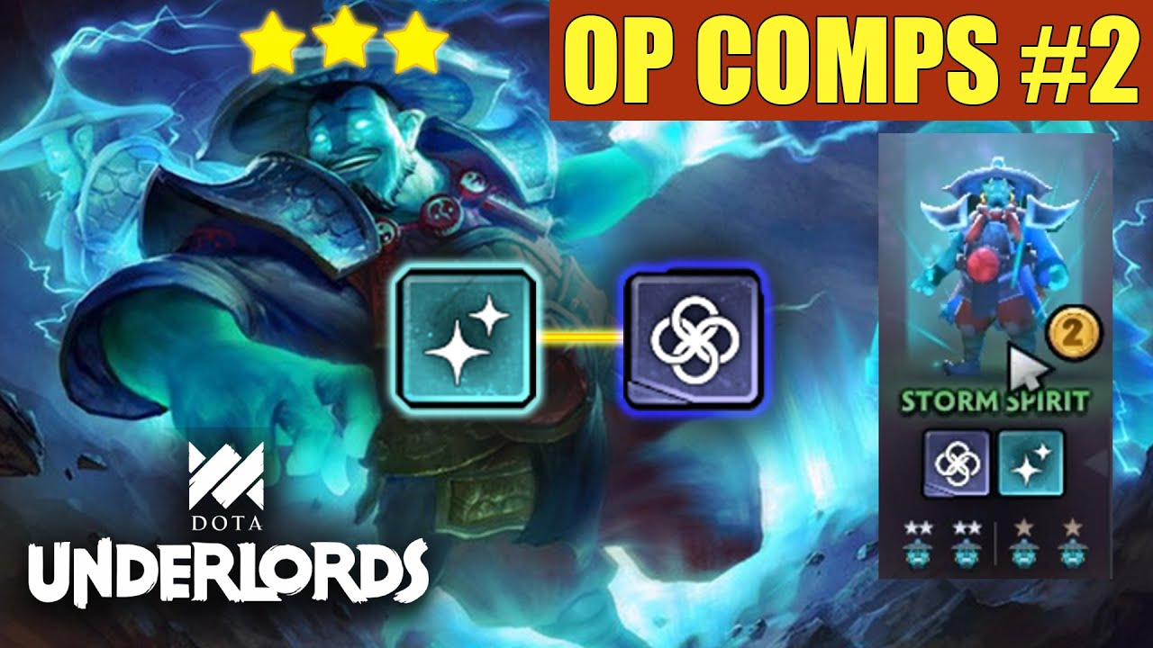 MAGE SPIRIT OP Combo - Dota Underlords Best Build #2 - Storm Spirit 3 ...