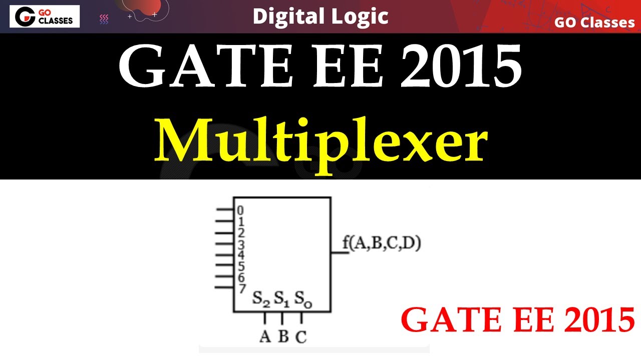 GATE EE 2015 Question 38 - Multiplexer Question | Mux | GATE Electrical ...