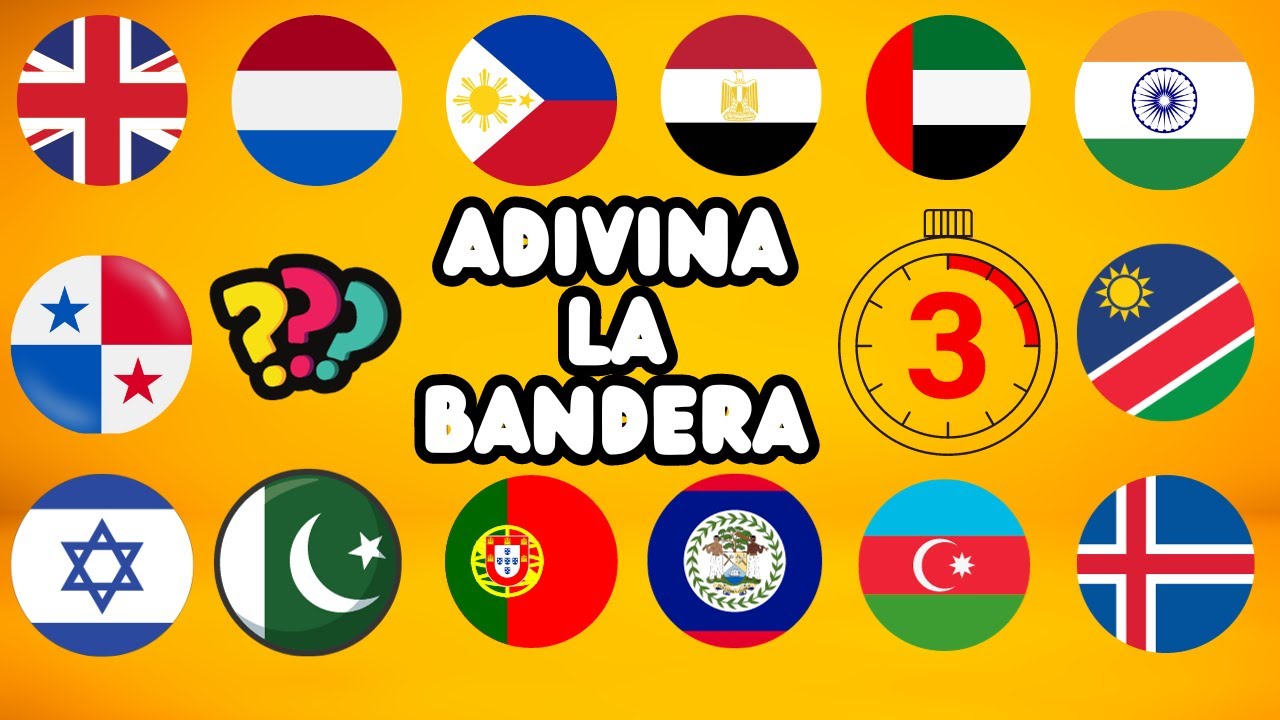 Adivina el País por la Bandera 🚩 Adivina el País| Test Geografía| Parte ...